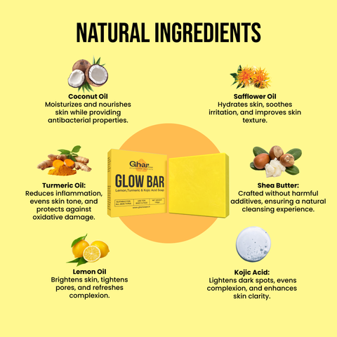 Glow Bar ( Kojic Acid Soap ) – GHAR SOAPS