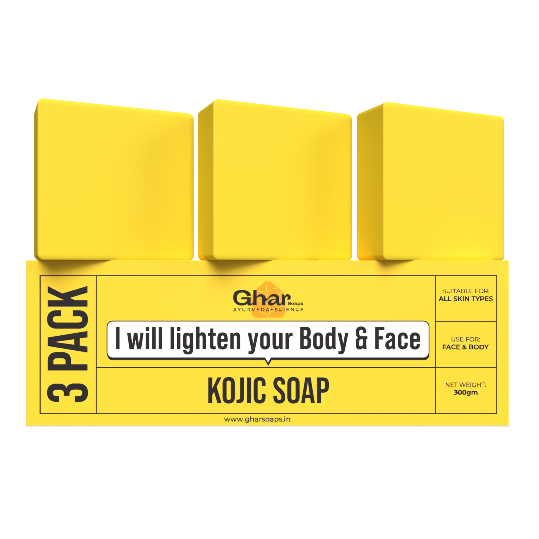 Kojic Acid 2 % Soap with Niacinamide – GHAR SOAPS