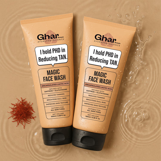 Magic Soap and Face Wash Combo To Reduce Tan – GHAR SOAPS